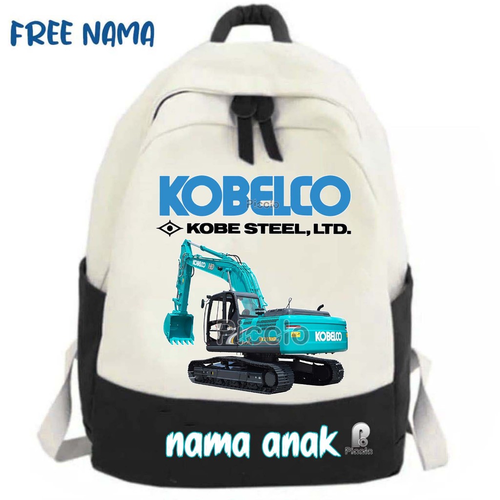 Kobelco EXCAVATOR UNISEX School BACKPACK BACKPACK (FREE Name) | Shopee ...