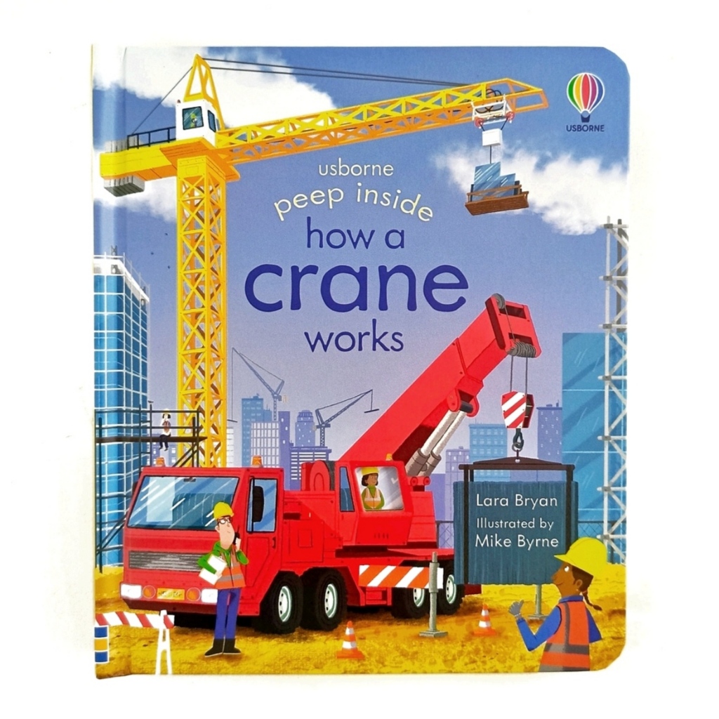 Original Usborne Peep Inside How a Crane Works - Leon Books | Shopee ...