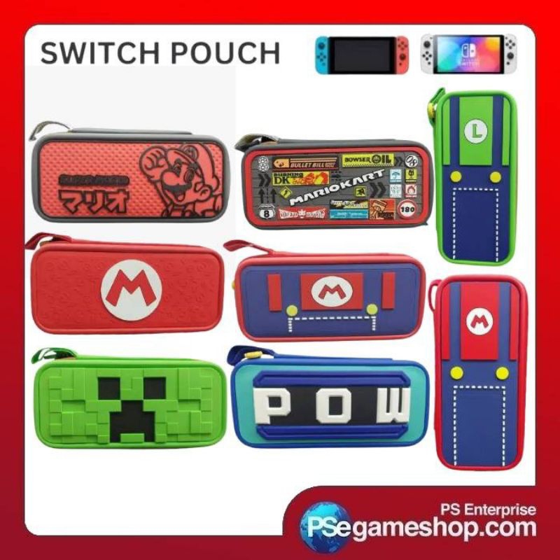 Nintendo Switch V1 V2 Oled Pouch Mario Bag Carry Case Eva Bag | Shopee ...