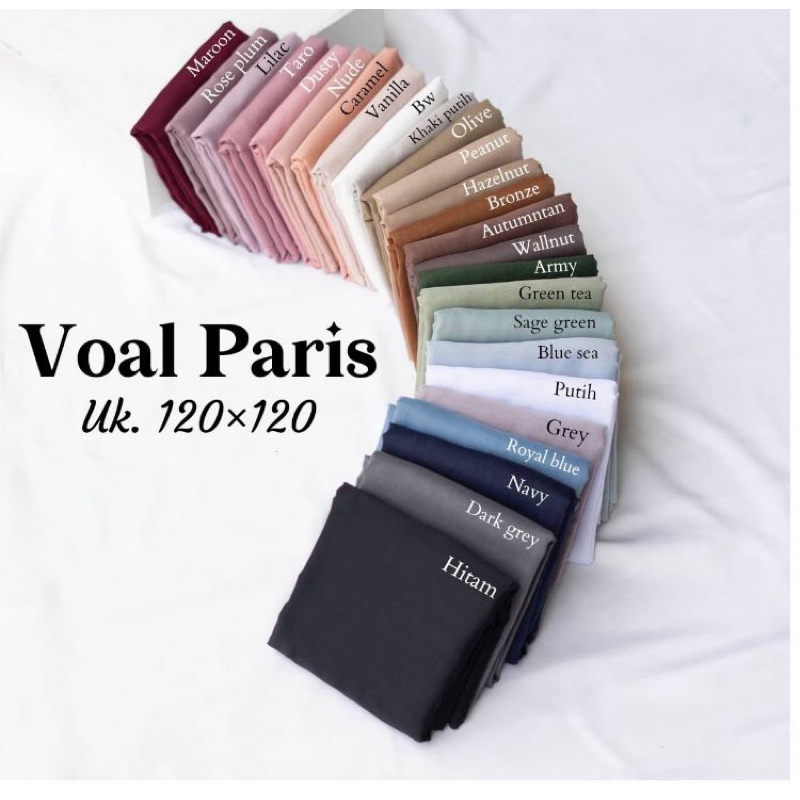 Voal PARIS PREMIUM WIDTH 120x120cm | Shopee Malaysia