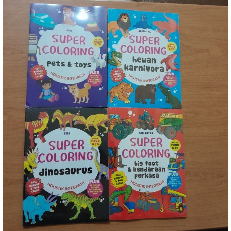 Super COLORING BOOK FOR PAUD AND KINDERGARTEN FULL IMAGE & FULL COLOR ...