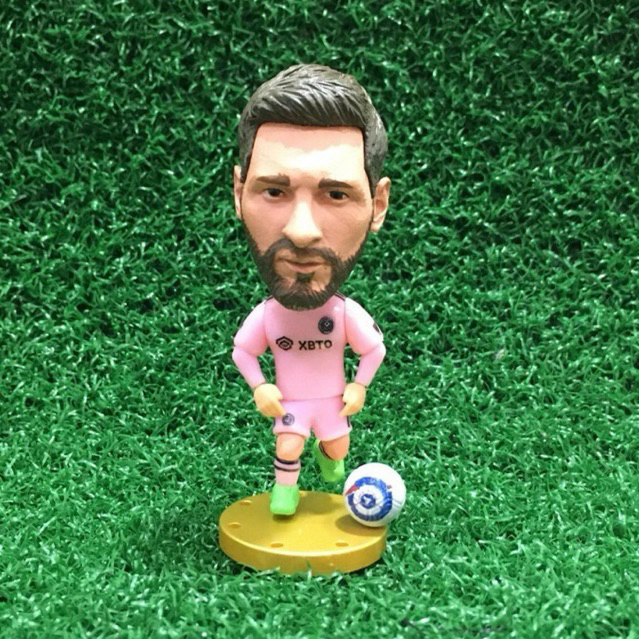 Miniature Figure Miami Lionel Messi Football Soccer Figurine Leo Messi ...