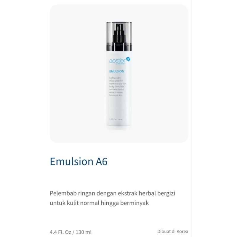 Emulsion A6/DR's Secret Emulsion/Drsecretemulsion/Dr Secret Moisturizer ...