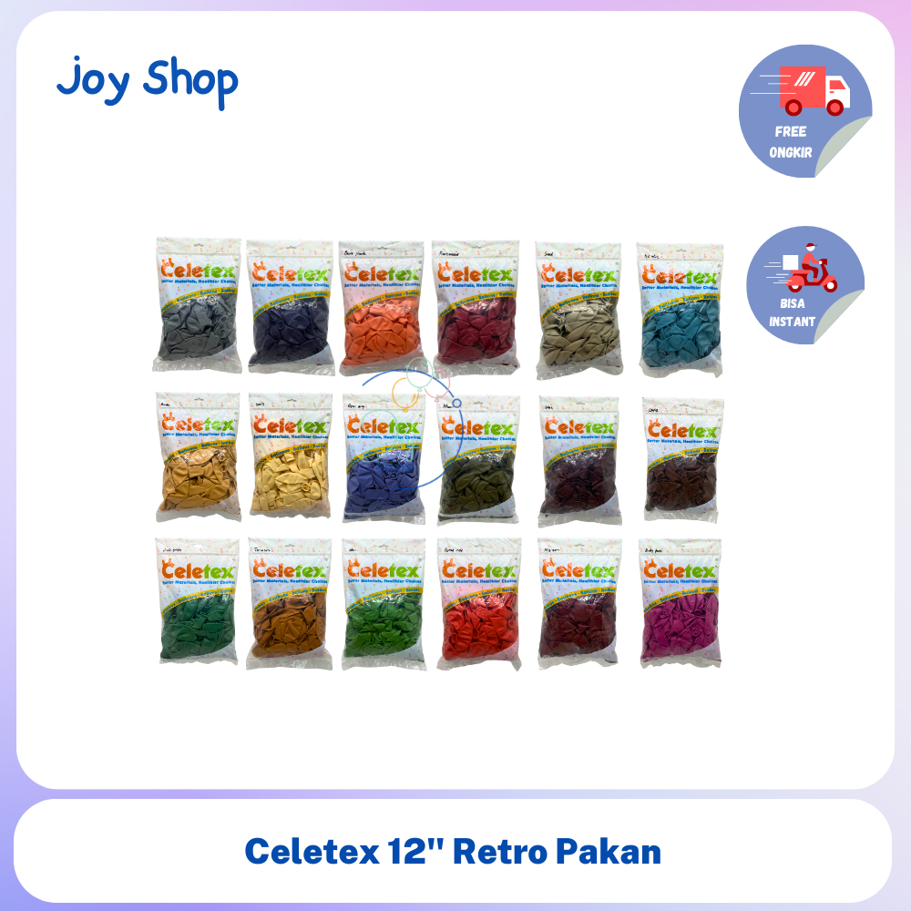 Celetex Vintage Retro Latex Balloons 12 inch Feed 1 pack contains 100 ...