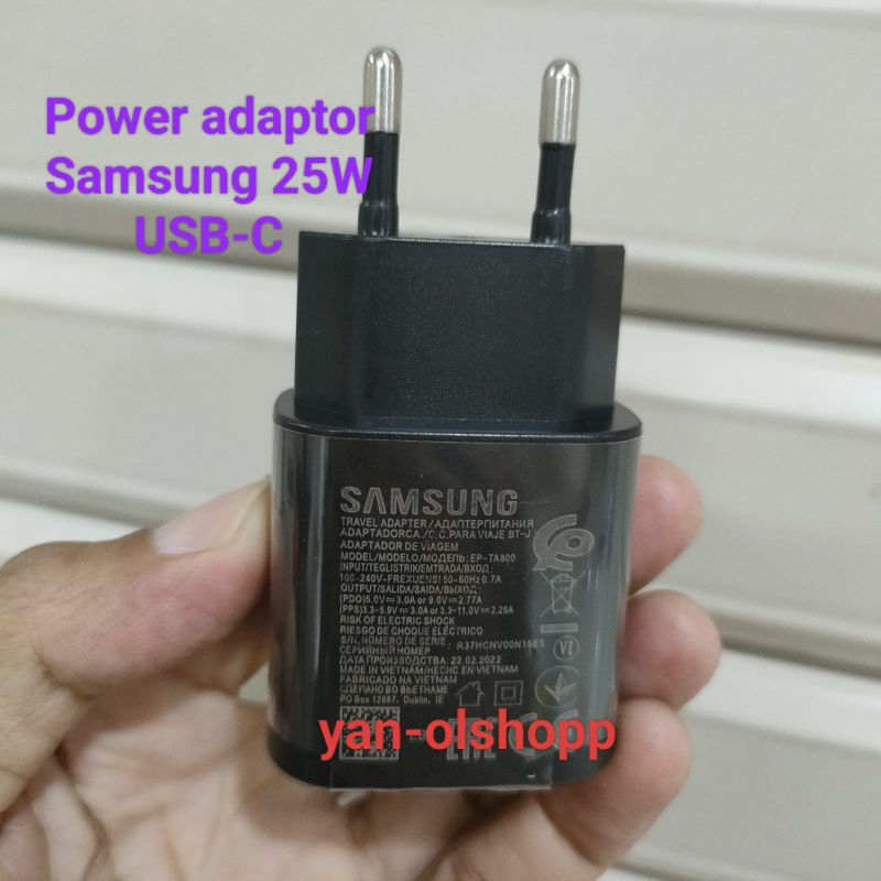 Samsung super fast charging 25w USB-C Power adapter | Shopee Malaysia