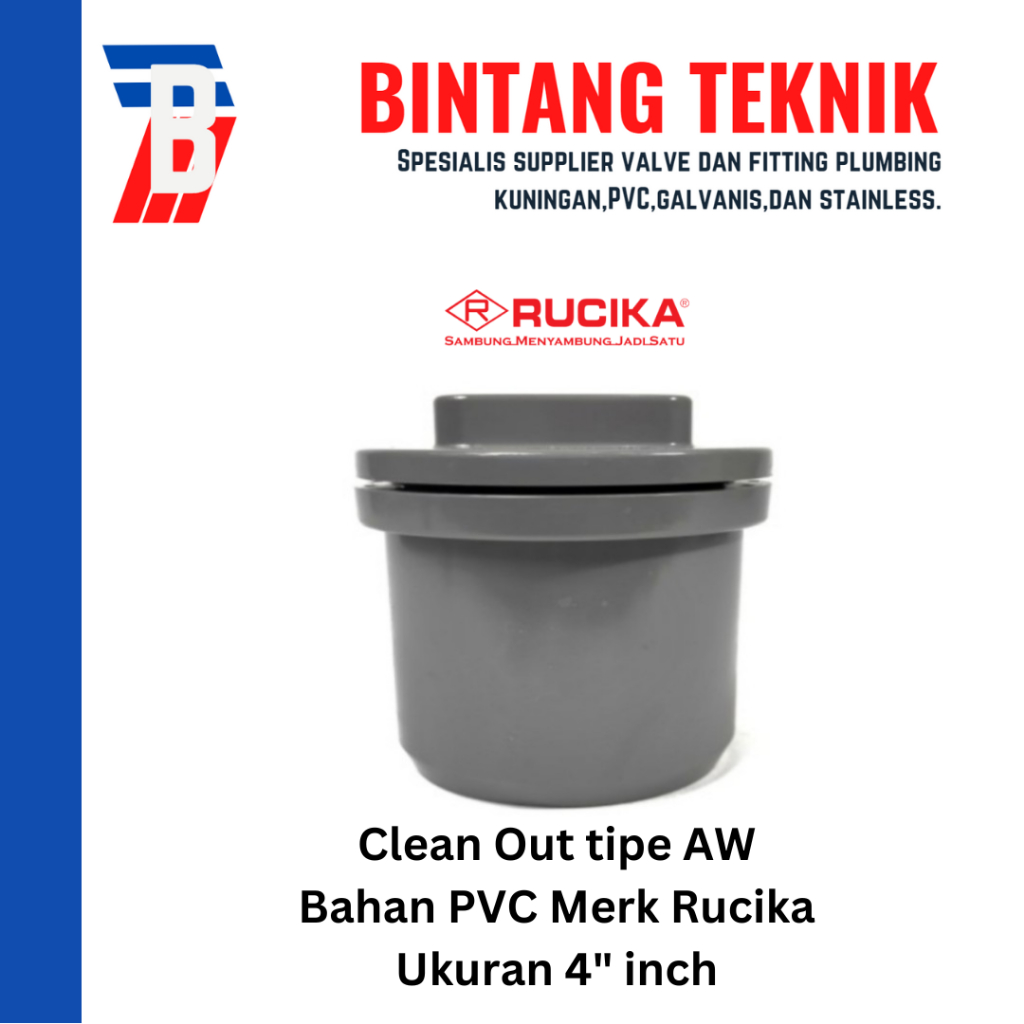 Clean Out/Rucika 4" inch AW PVC Septic Tank Cap (Thick) | Shopee Malaysia