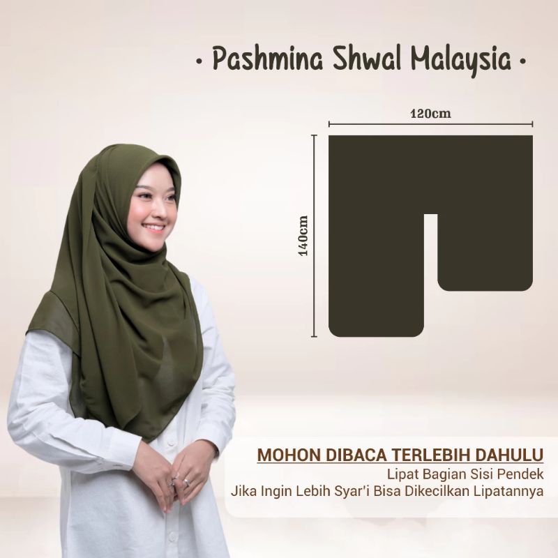 Hijab MALAYSIA BAWAL CURVE SQUARE JUMBO | Shopee Malaysia