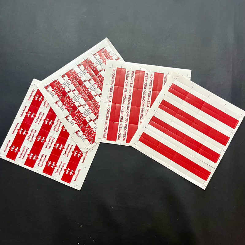 PUTIH MERAH Sticker Flag Red And White sticker August 17th Anniversary ...
