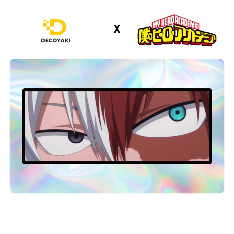 Shoto Todoroki Holographic Slap Sticker, Shoto Todoroki Boku no Hero ...