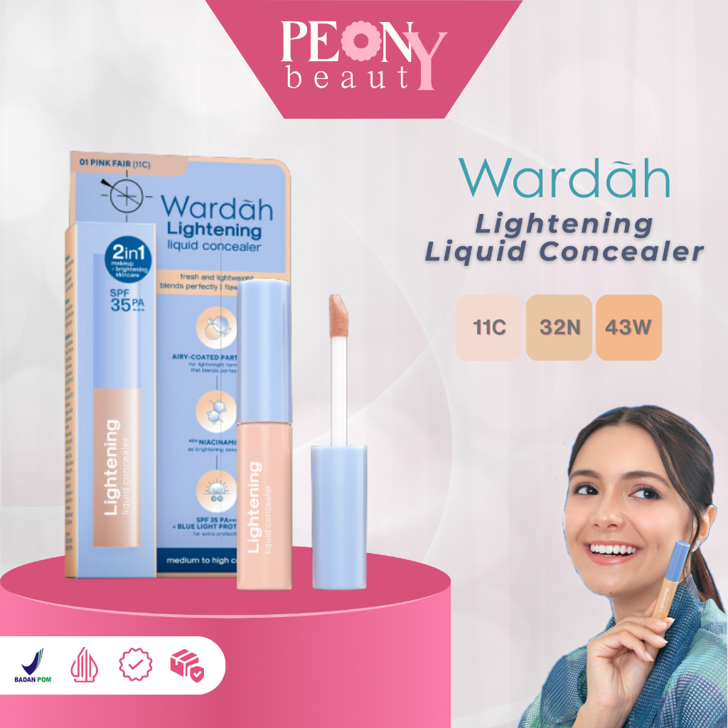 Wardah Lightening Liquid Concealer | Concealer Disguises Black Spots on ...