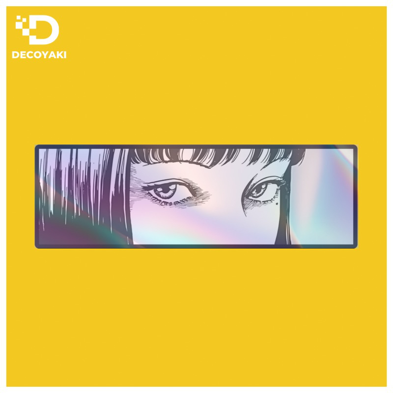 MATA Anime Eyes Holographic Slap Sticker, Anime Eyes Hologram Sticker ...