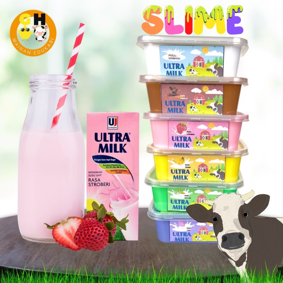 Toy Slime Milk Series base Tofu Slime Ultramilk 200ml Milk Aroma ...
