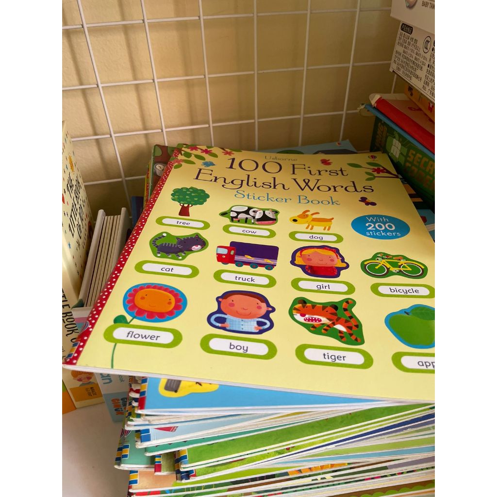 100 First English Words - Big English Sticker Book - Activity Imported ...