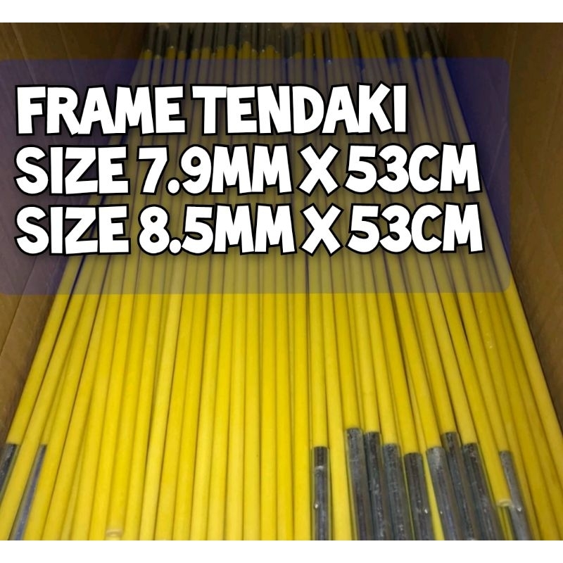 TENDA Tclimb. 8.5MM x 53cm Yellow Climbing Tent FRAME/BORNEO 4 Tent ...