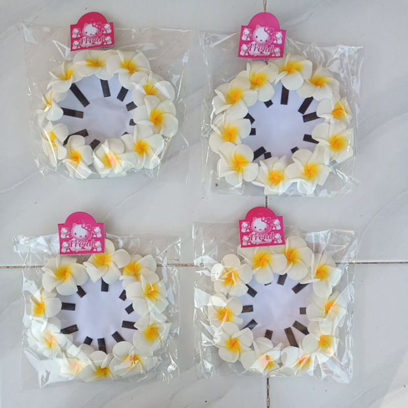 One (1) set of frangipani flower clips sizeS | Shopee Malaysia