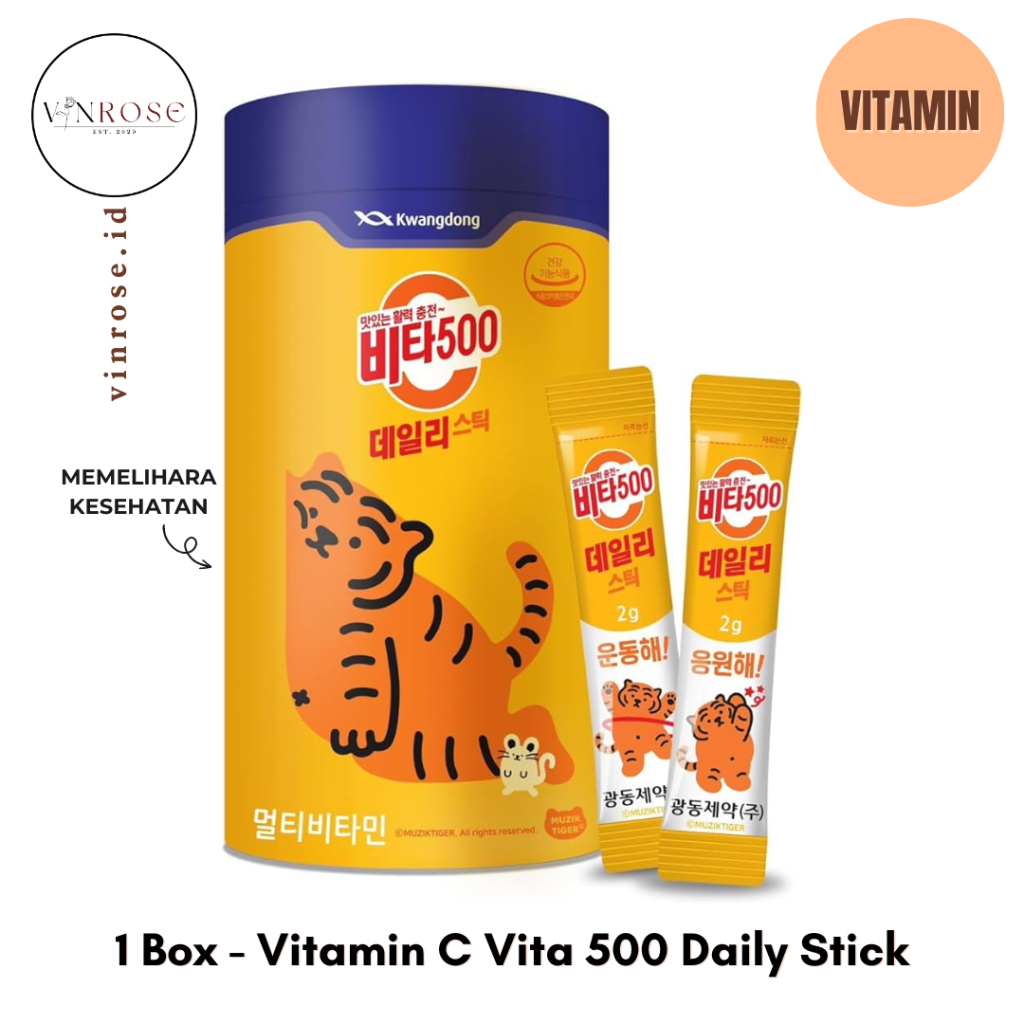 Vitamin C Vita 500 Daily Stick Korea Multivitamin Kwang Dong | Shopee ...