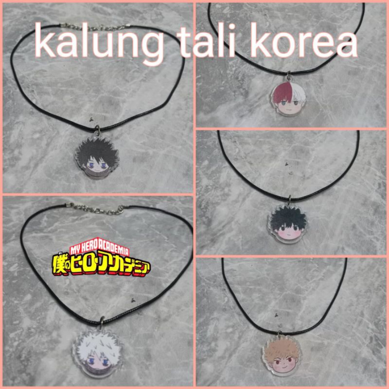 My hero academia anime Necklace todoroki izuku bokugou daby Korean ...