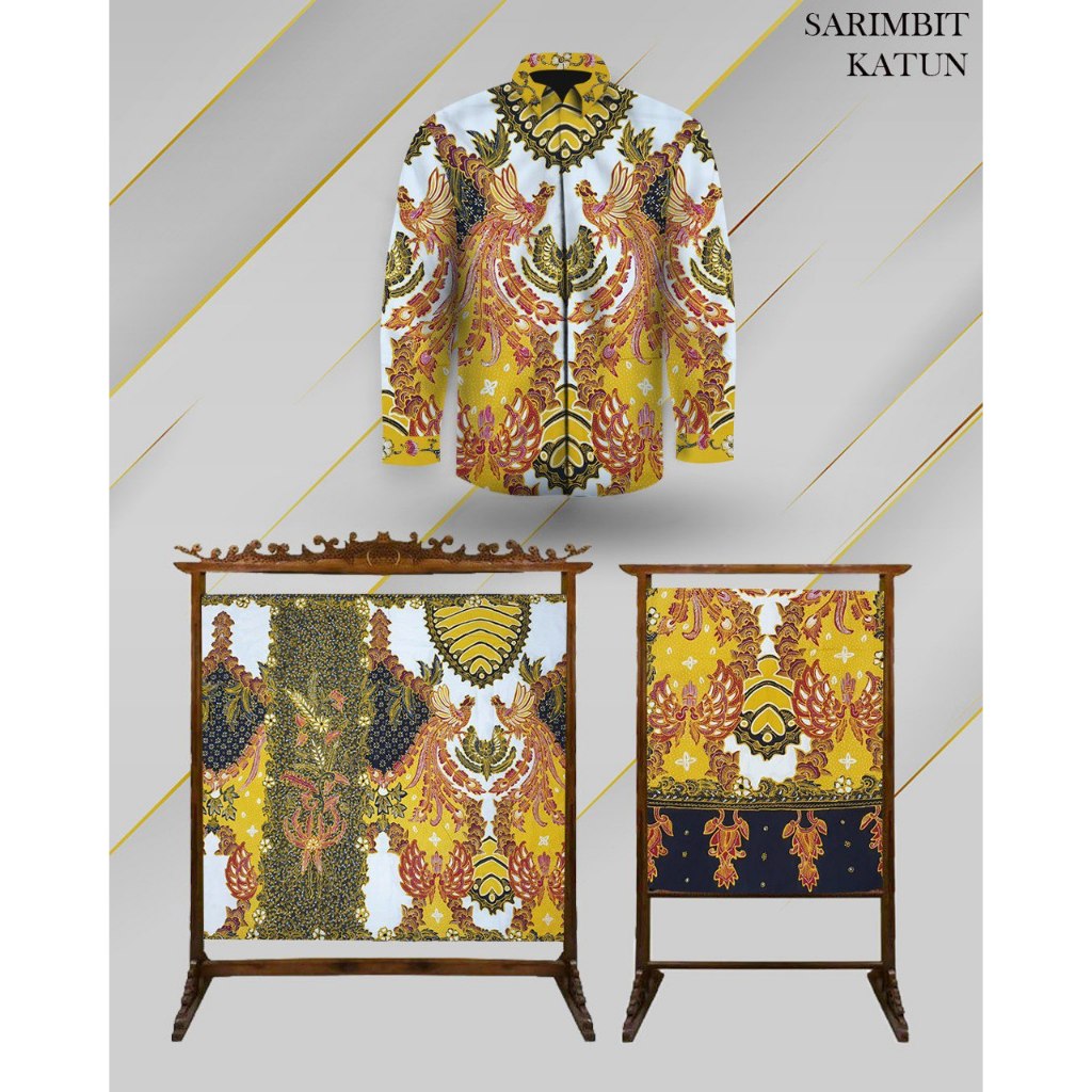 Written batik couple //Written batik couple 3 in 1 set Of Men's And ...