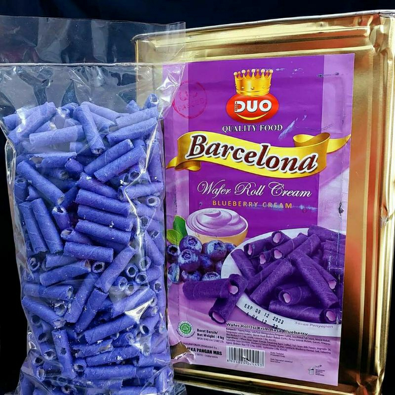 Barcelona Astor Wafer Blueberry Flavor 1kg | Shopee Malaysia