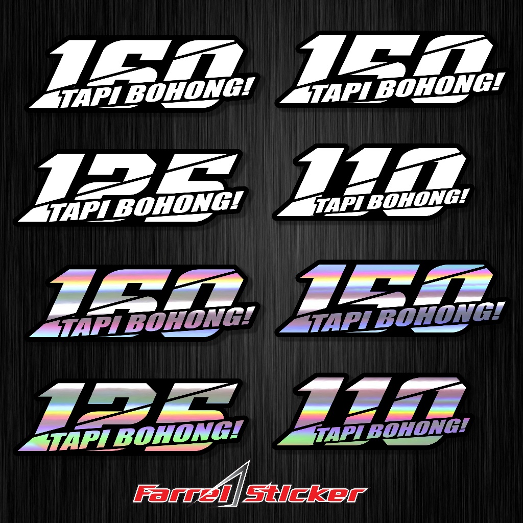 Sticker 125 150 160 110 BUT bohong! Sticker 125 bohong | Shopee Malaysia