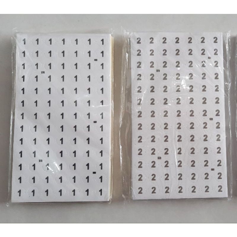 Sticker Number 1-10/sticker Number 1-0 (1 Sheet Contains 91 DOT ...