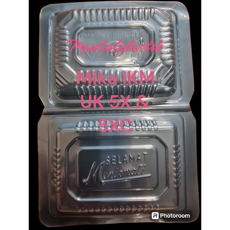 (1 PACK) Mica IKM UK 5x 5xc Clear / Mica Cake Box / Plastic Mica Rice ...