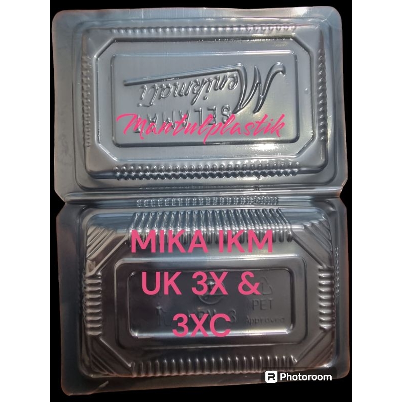 (1 PACK) Mica IKM Uk 3X 3XC Clear / Box Mica Cake / Plastic Mica Rice ...