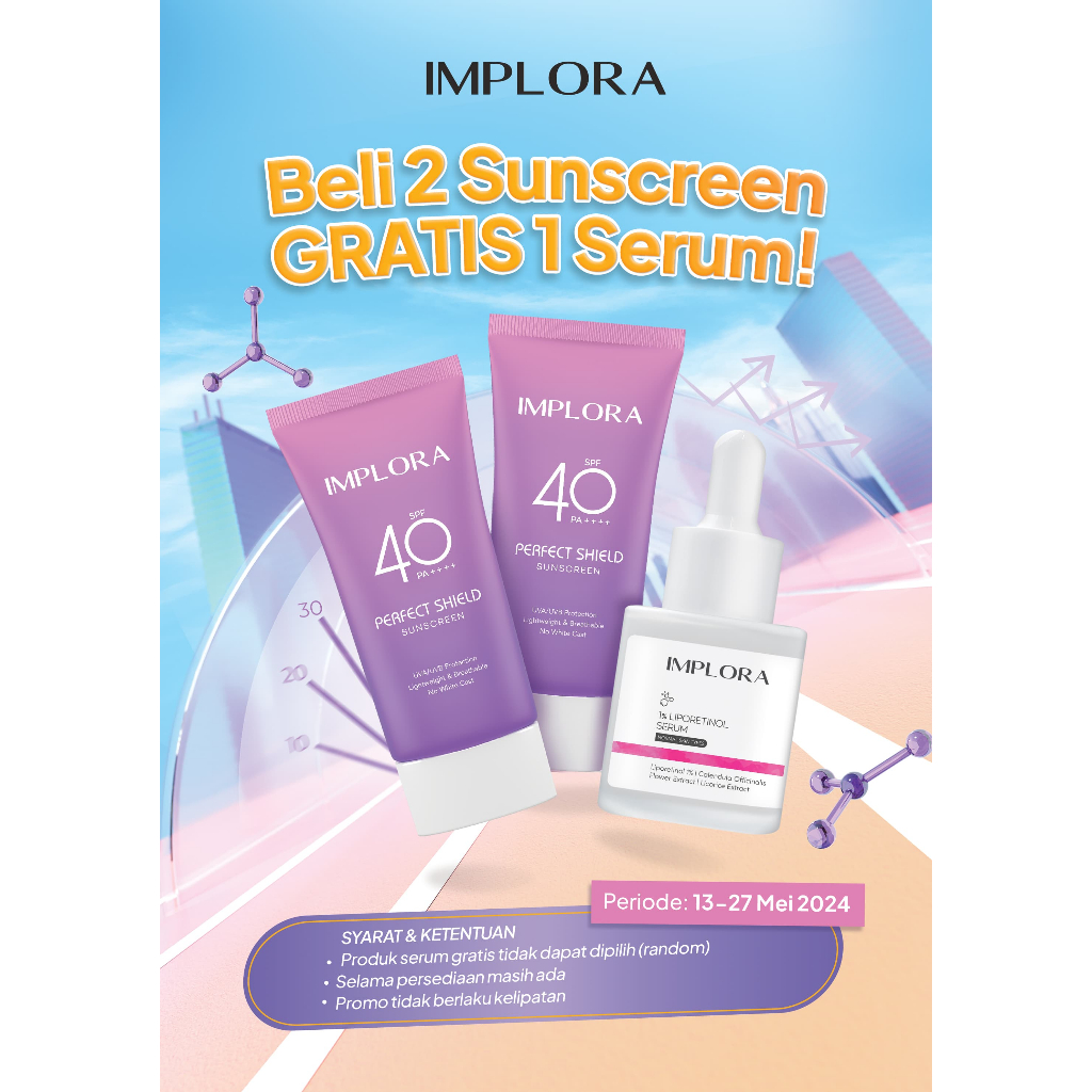 Original Implora Perfect Shield Sunscreen SPF 40 PA++ 50ml Sun Screen ...