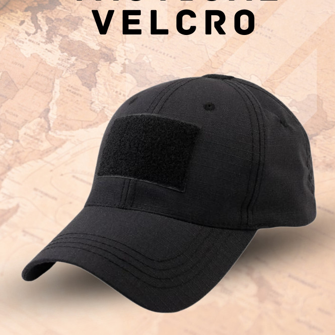 Zhon ARMY Men's Distro Baseball Cap Plain Tactical Velcro Men's Women's ...