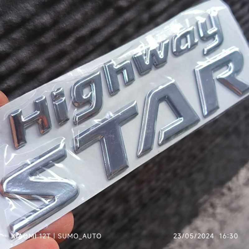 Nissan serena nissan grand livina elgrand HIGHWAY STAR emblem sticker ...