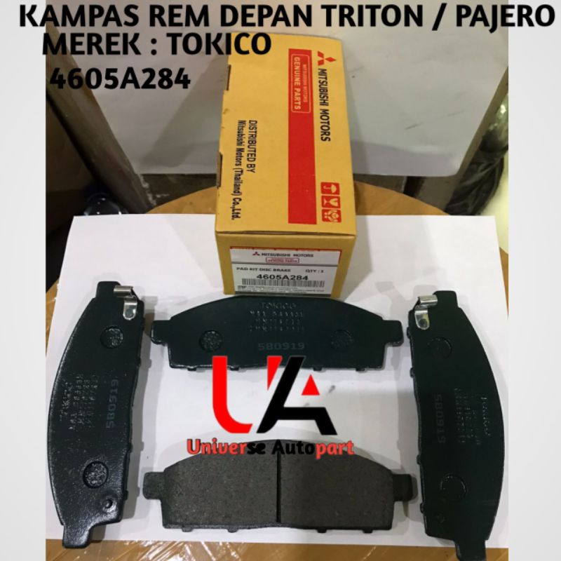 HIJAU Brake Pad - Triton / Pajero Front Brake Pad (Tokico Green ...