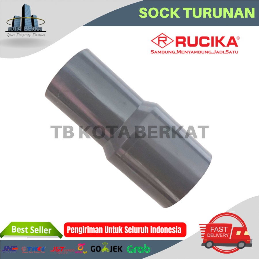 Rucika PVC PIPE CONNECTION / RUCIKA LOWER / RUCIKA PVC REDUSER | Shopee ...