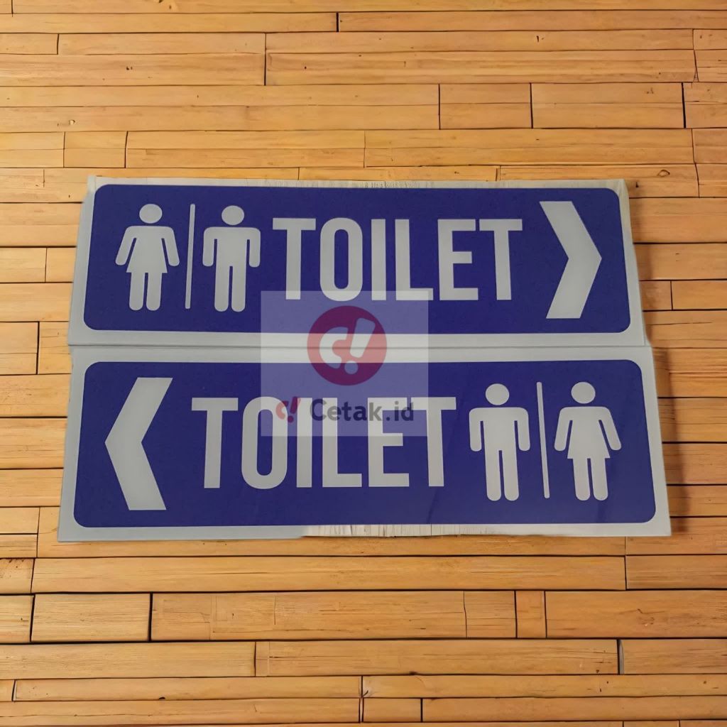 Arrow Toilet Acrylic Sign (BLUE) | Shopee Malaysia