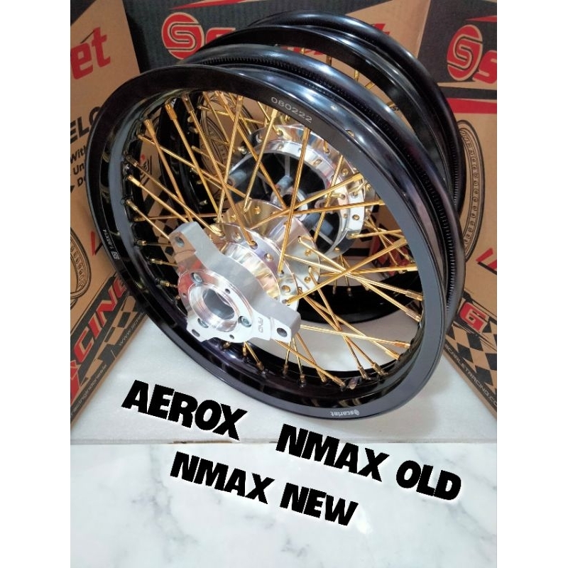 HITAM Rims Package RING 14 140/160/185/215 SCARLET GLOSSY Black For ...