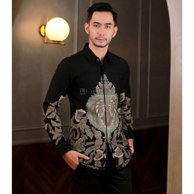 KEMEJA Men's batik Shirts Long Sleeve batik Shirts Men's Office batik ...