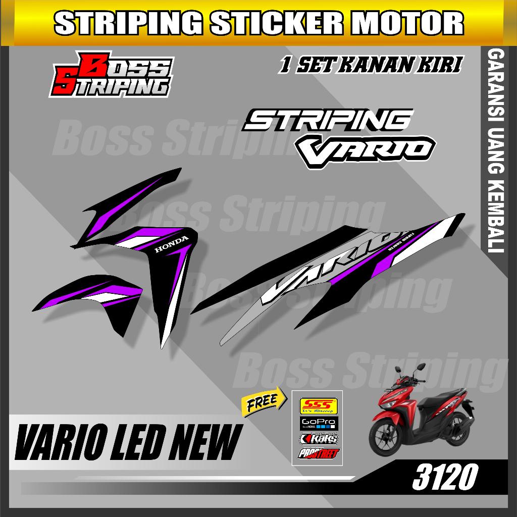 Striping Sticker Vario 150 Led New 150 Sticker Variation Semi Full Body ...