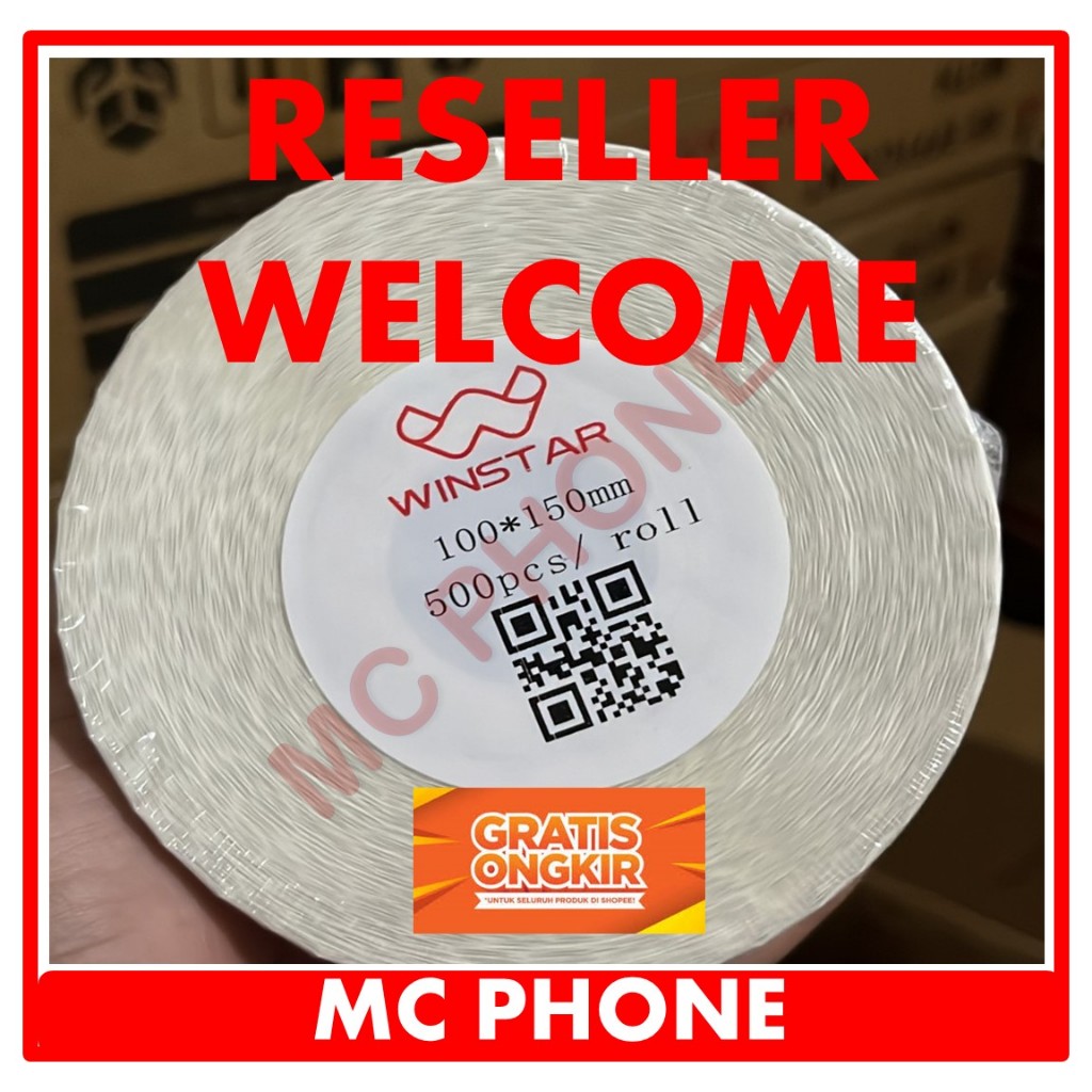 Receipt Thermal Sticker Label Paper Label Sticker Barcode Label 1 Roll ...