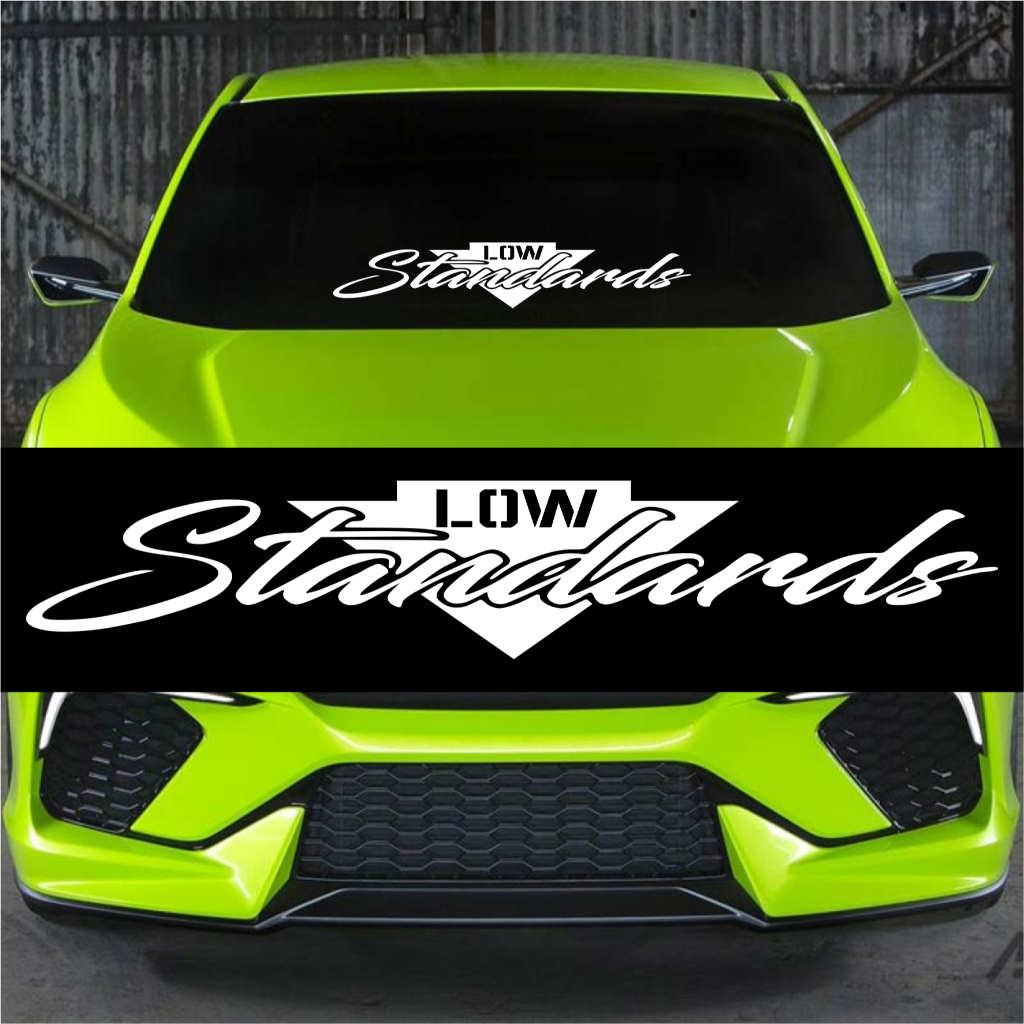 Low Standards JDM Cutting Sticker Car Window Sticker | Shopee Malaysia