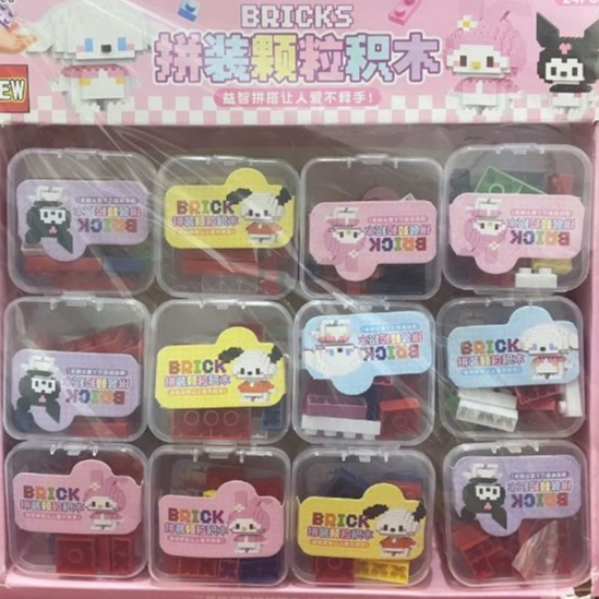 Educational Toys Puzzle Blocks Mini Sanrio Brick Stacking Blocks Puzzle ...