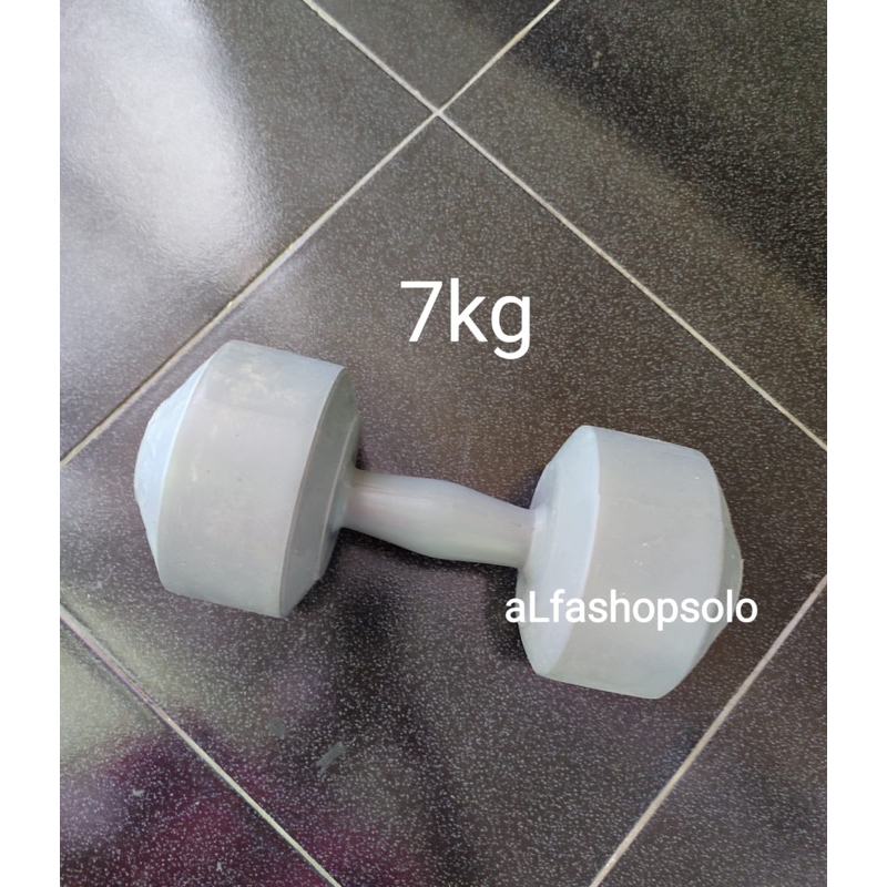 Barbell 7kg/Dumbel 7kg/Plastic Barbell 7kg/Plastic Dumbbells 7kg ...