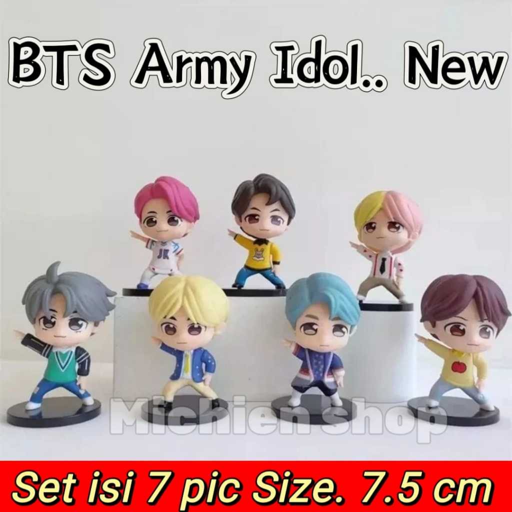 Bts Idol Action Figure KPOP Jung Kook Jimin Suga Set 7 pic | Shopee ...