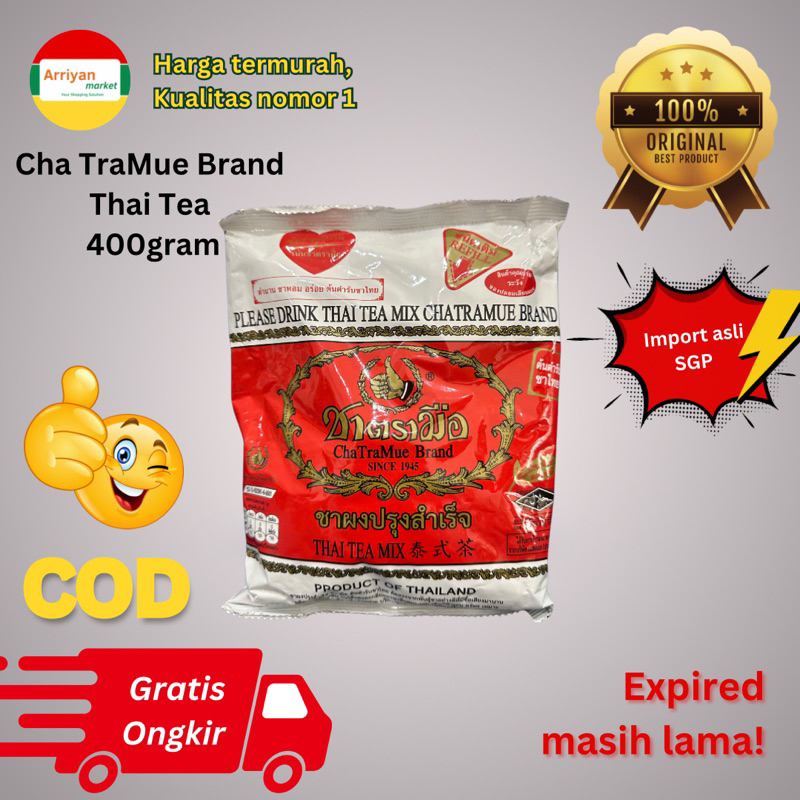 Thai Tea ChaTraMue 400gr Original Thailand/Thai Tea Powder/Thai Tea Tea ...