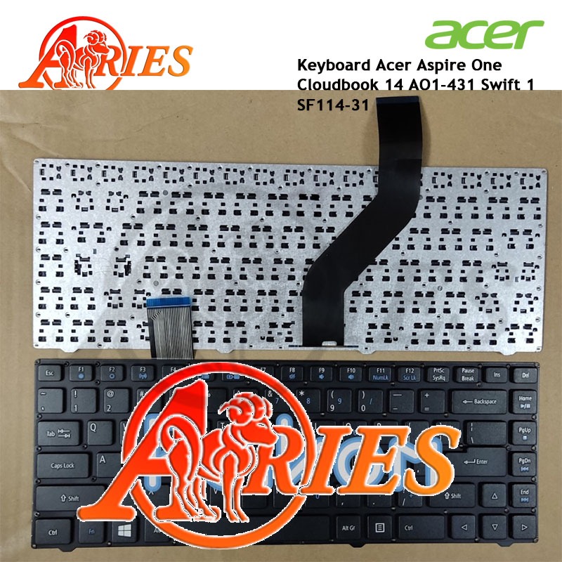 Acer Aspire One Cloudbook 14 AO1-431 Swift 1 SF114-31 Laptop Keyboard ...
