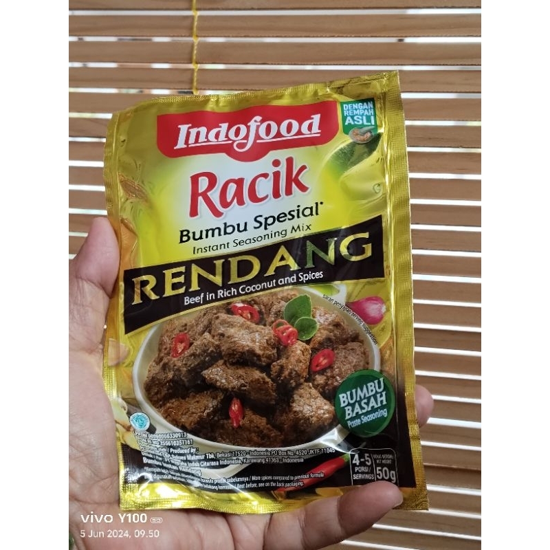 Indofood Lace Wet Seasoning. Viral Rendang Seasoning 40 Grams | Shopee ...