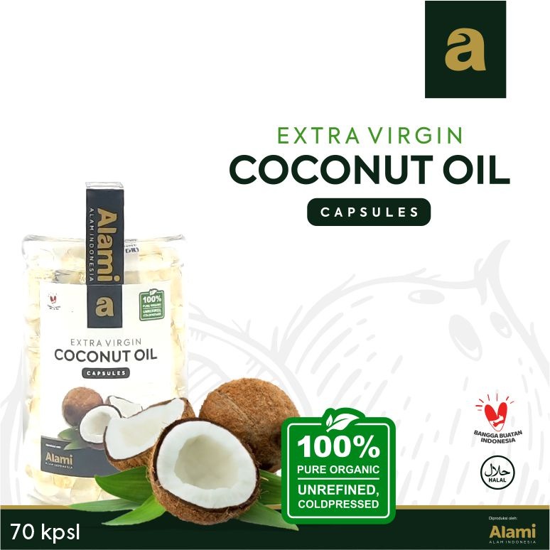 Vco Virgin Coconut Oil Capsules 1 Bottle Contains 70 Capsules 100% ...