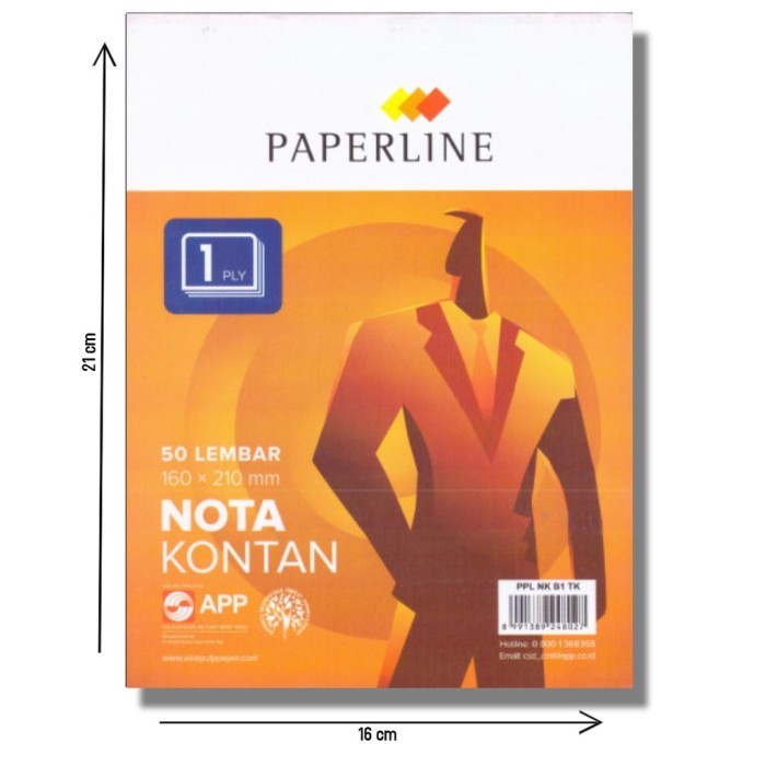 Odo - Note Kontan Paperline 1ply 16x21 Cm Contains 50 Sheets | Shopee ...