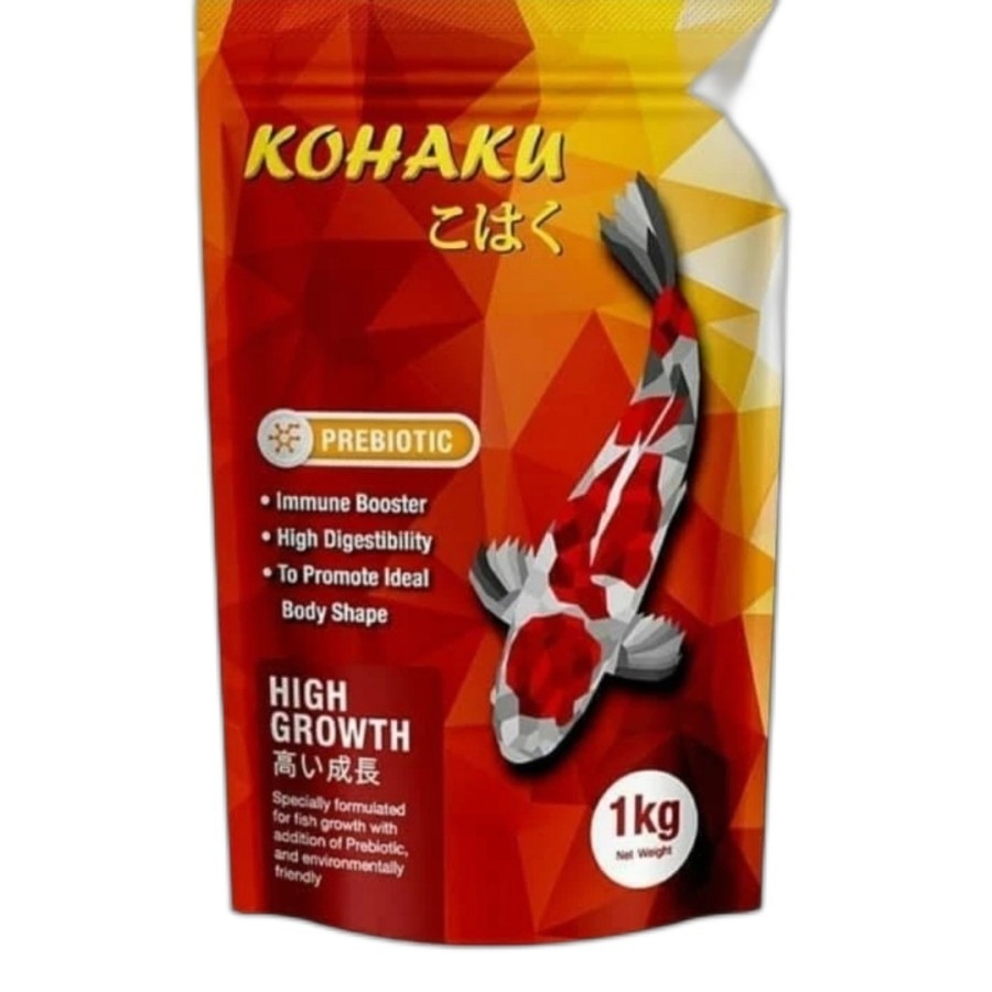 Kohaku High Growth Prebiotic FISH Food 1KG - Koi FISH Food Pellet [PS ...