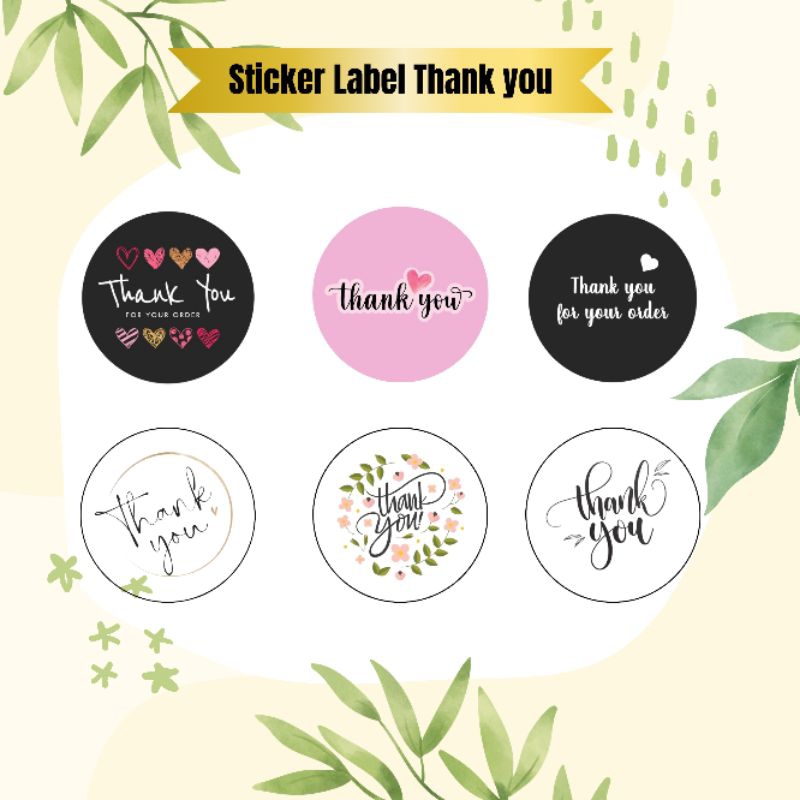 Free Custom Thank You Label Stickers | Ready to Use Packaging Label ...