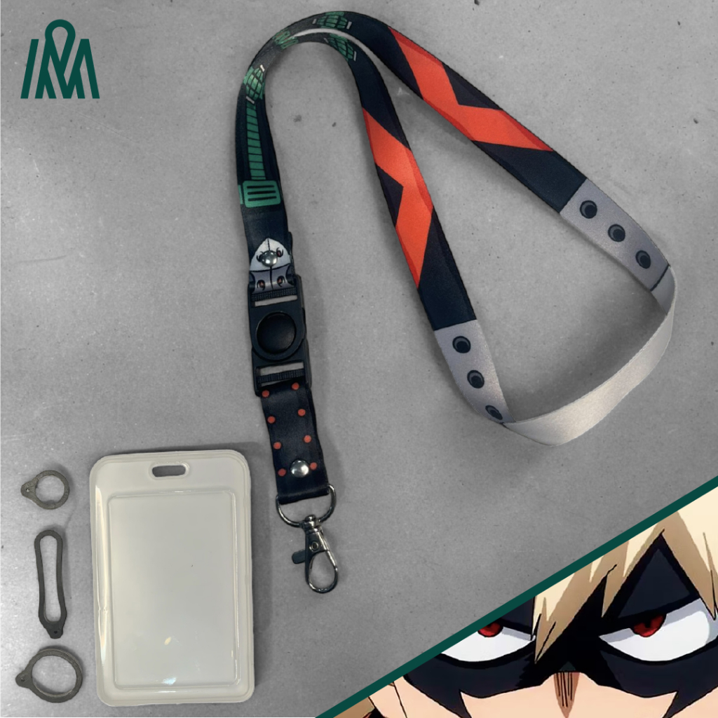Lanyard KATSUKI BAKUGO My Hero Academia Anime Merchandise Tali ID Card ...