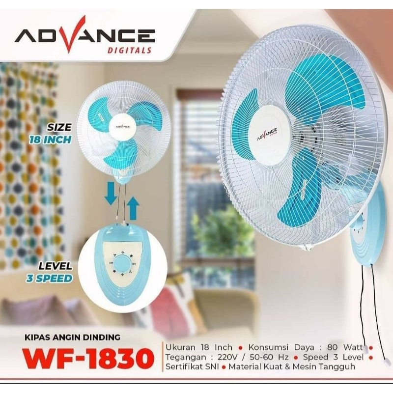 Advance Fan // 18 Inch Wall // Iron Propeller // Wall Fan Advance WF ...